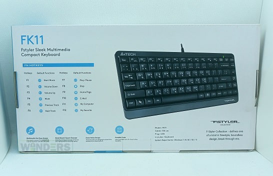 A4TECH FK11 USB Mini Keyboard With Bangla Black